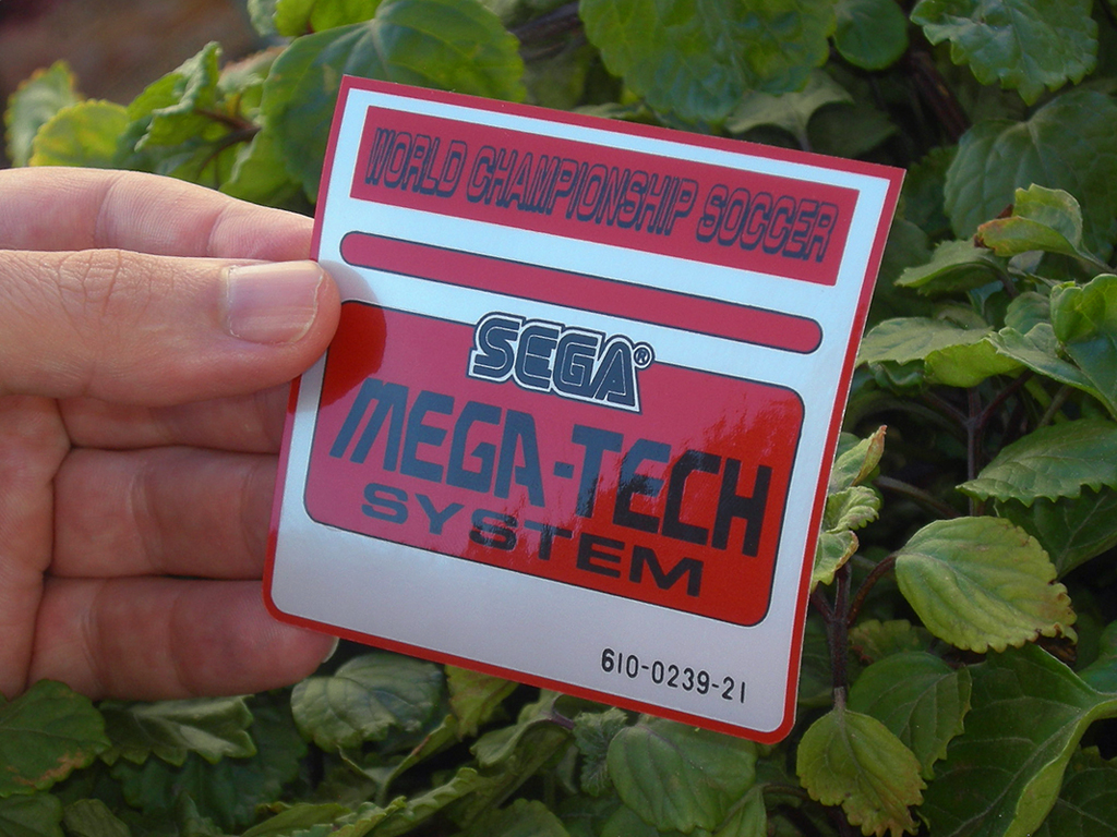 "MEGA-TECH CARTRIDGE LABELS" (SEGA). Restored by Zona Arcade and Mikonos